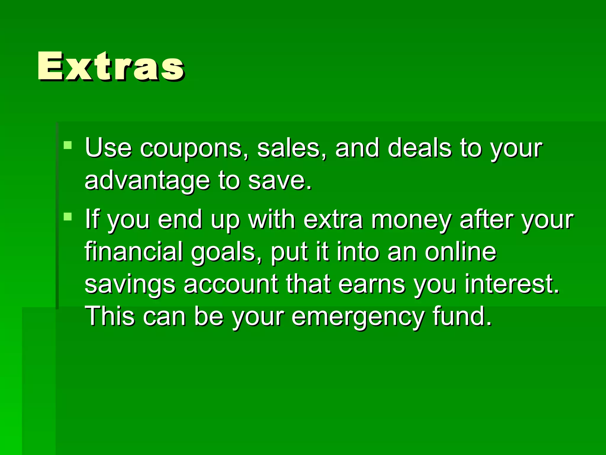 Managing a budget | PPT