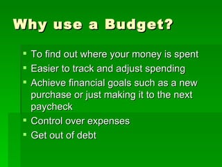 Managing a budget | PPT
