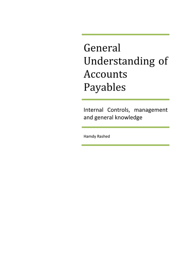 Managing accounts payables process | PDF