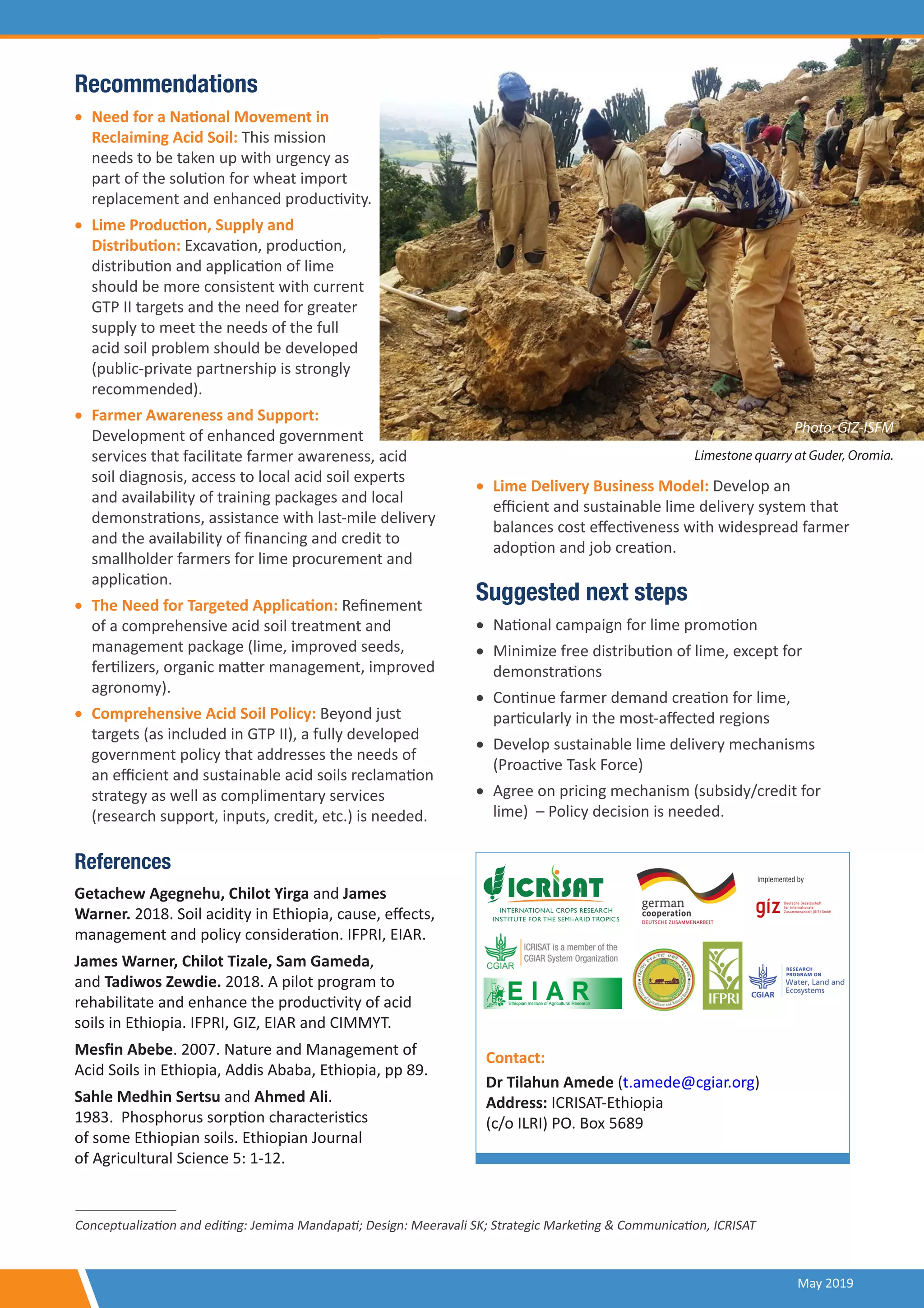 Managing acid soils for reclaiming livelihoods in Ethiopia | PDF