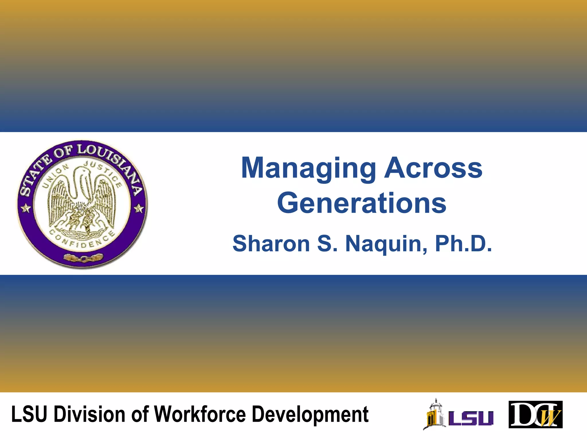 Managing Across Generations | PPT