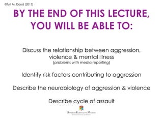 Aggression, violence and mental illness | PDF | Mental Health ...