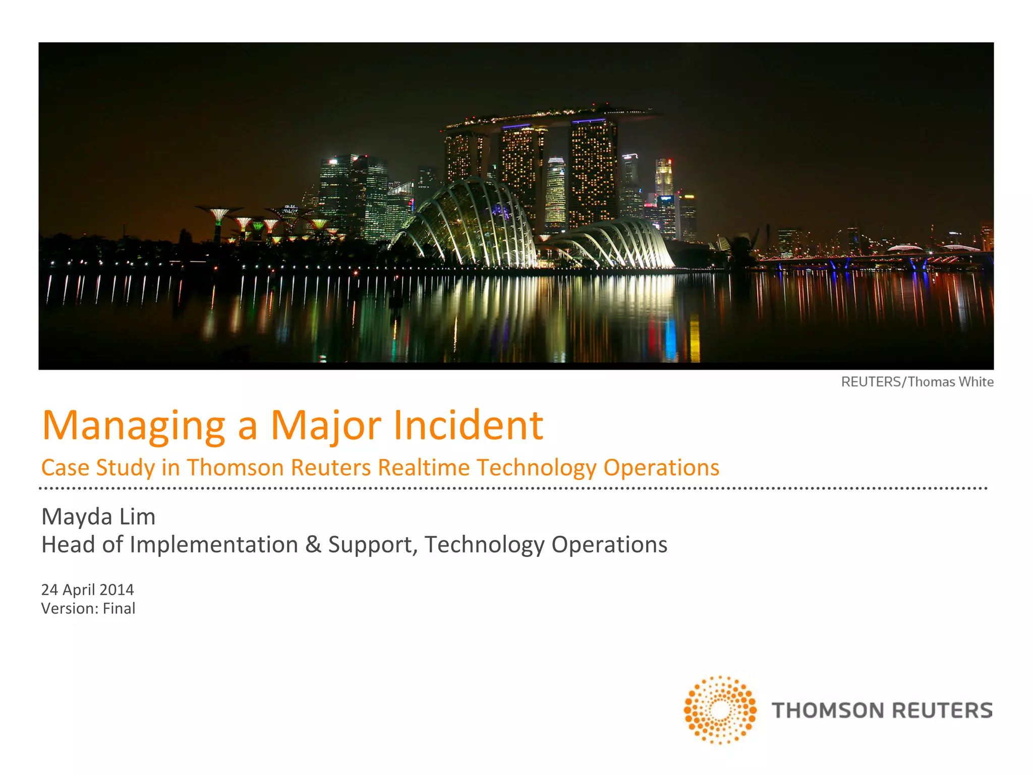 Managing a Major Incident | PDF