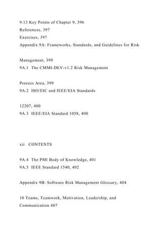 MANAGING AND LEADING SOFTWARE PROJECTSPress .docx