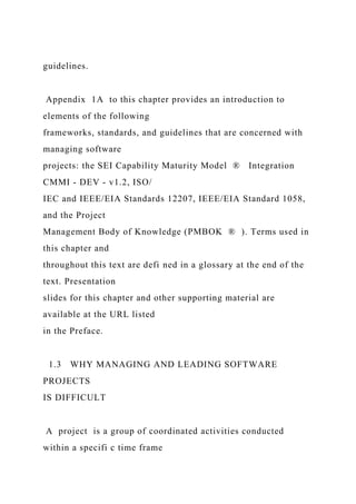 MANAGING AND LEADING SOFTWARE PROJECTSPress .docx