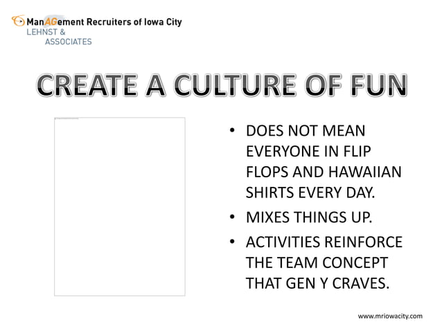 Managing and Retaining Generation Y Team Members | PPT