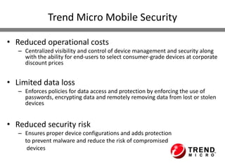 Managing and securing mobile devices | PPT