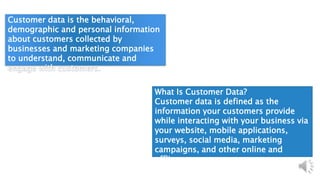 Managing and sharing customer data | PPTX