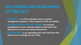 Managing and sustaining ict projects | PPTX