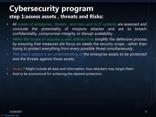 Managing an enterprise cyber security program | PPT
