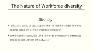 Managing a new and divers workforce | PPT