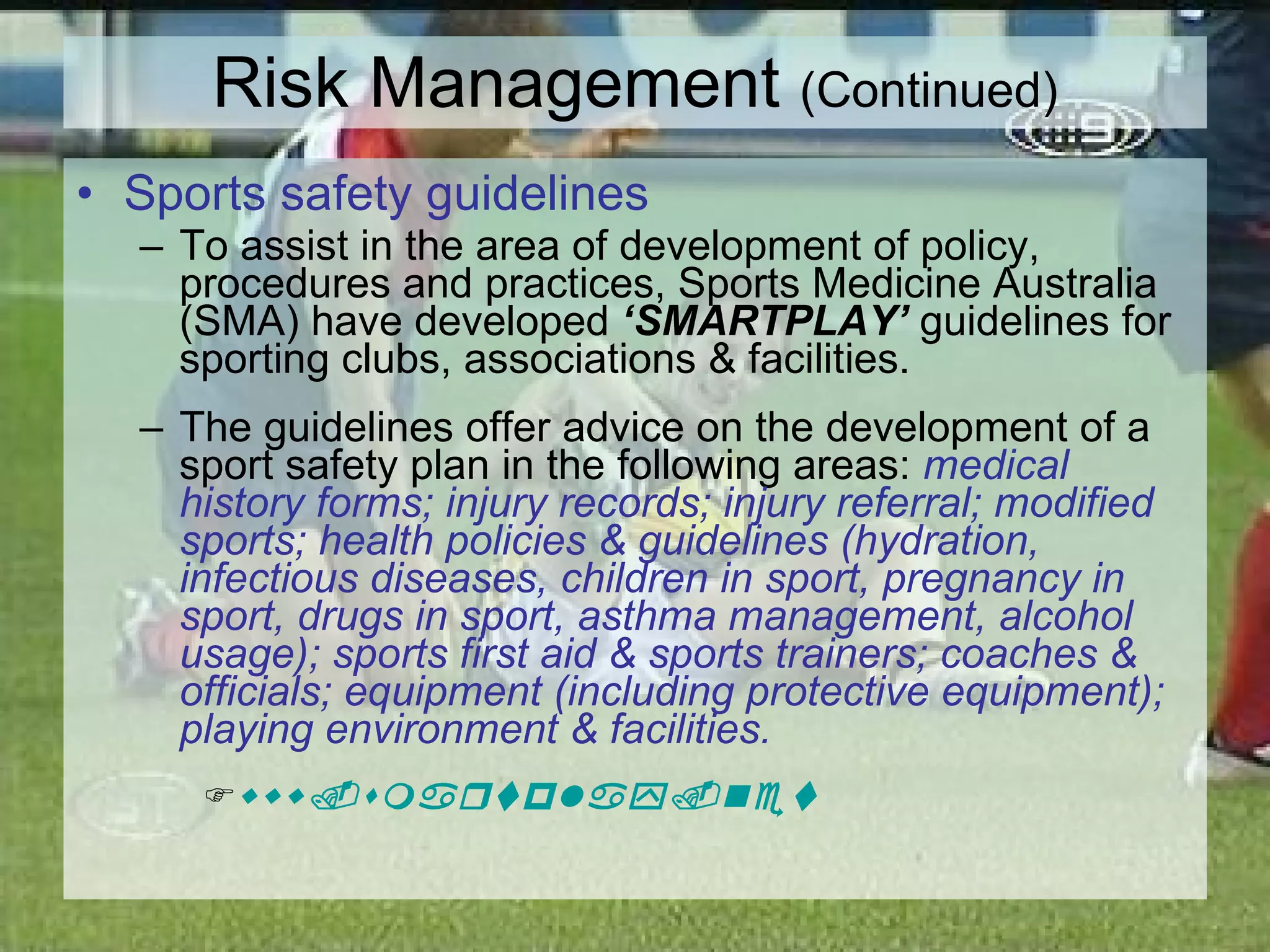 Managing A Training Load & Sports Injury Risk Management | PPT