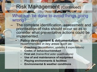 Managing A Training Load & Sports Injury Risk Management | PPT