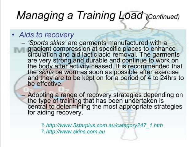 Managing A Training Load & Sports Injury Risk Management | PPT