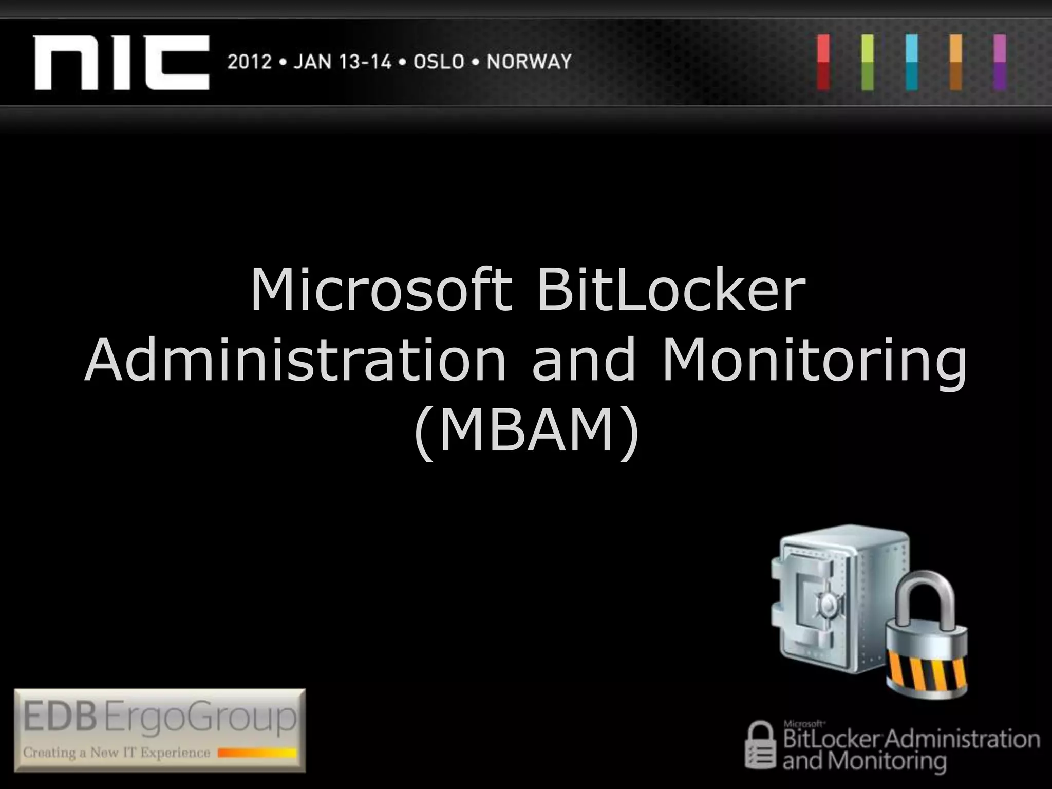 Managing bitlocker with mbam | PDF