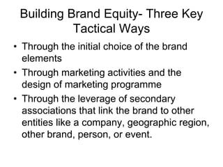 Managing brand equity | PPT