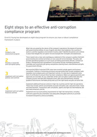 Managing bribery and corruption risks in the construction and ...