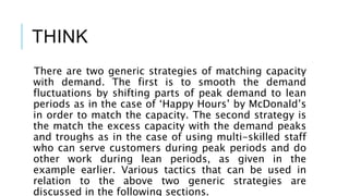 Managing capacity and demand | PPTX