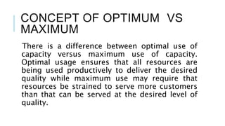 Managing capacity and demand | PPTX
