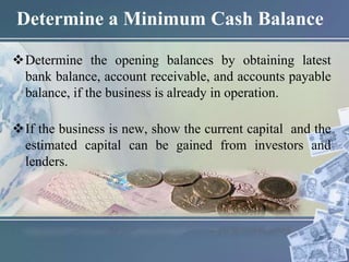 Managing cash flow, Slide Presentation | PPTX
