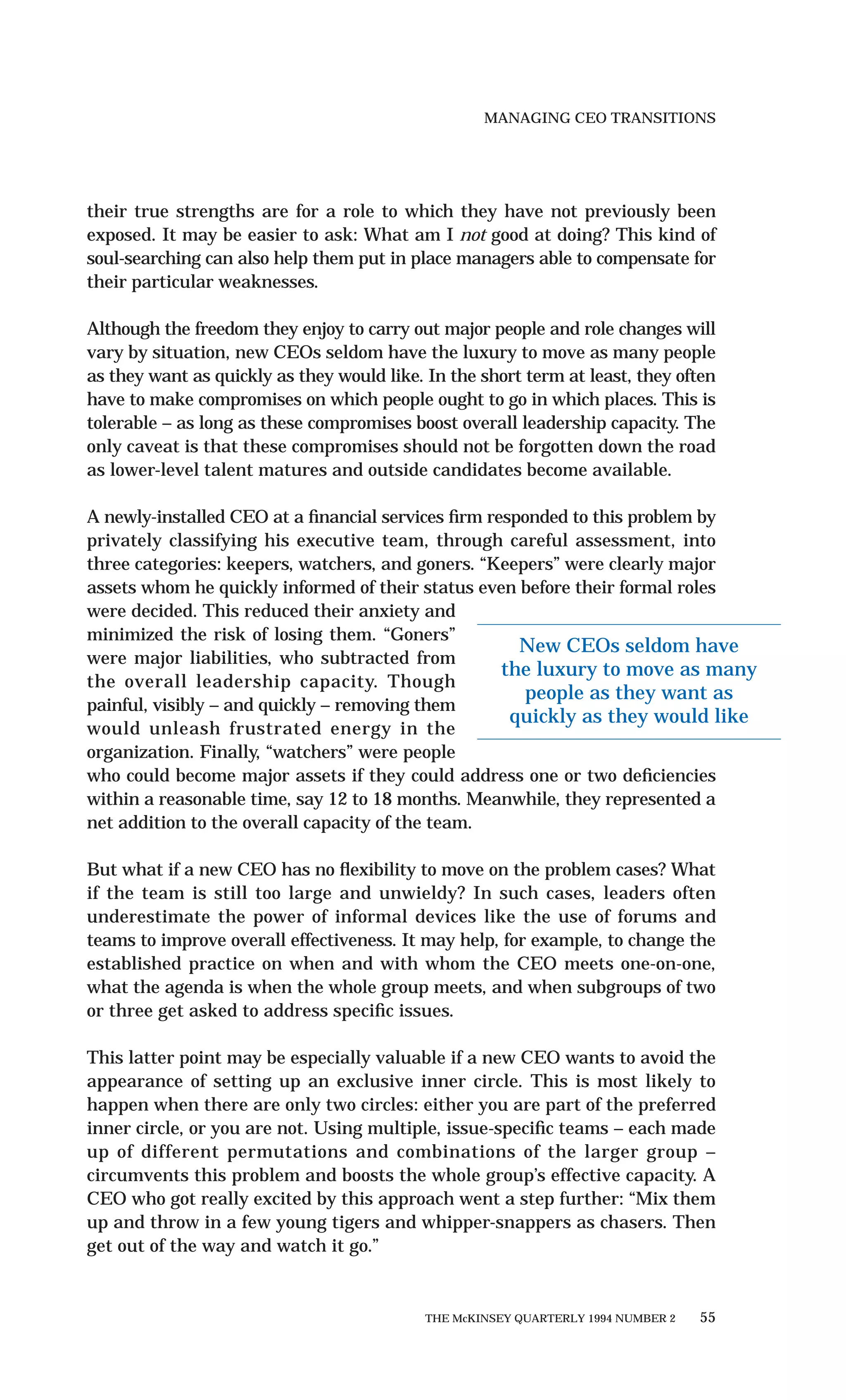 Managing CEO transitions | PDF