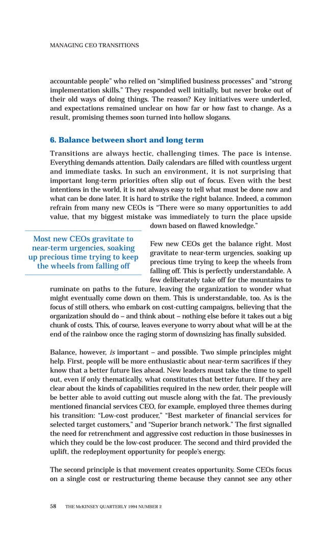 Managing CEO transitions | PDF