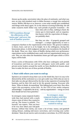 Managing CEO transitions | PDF