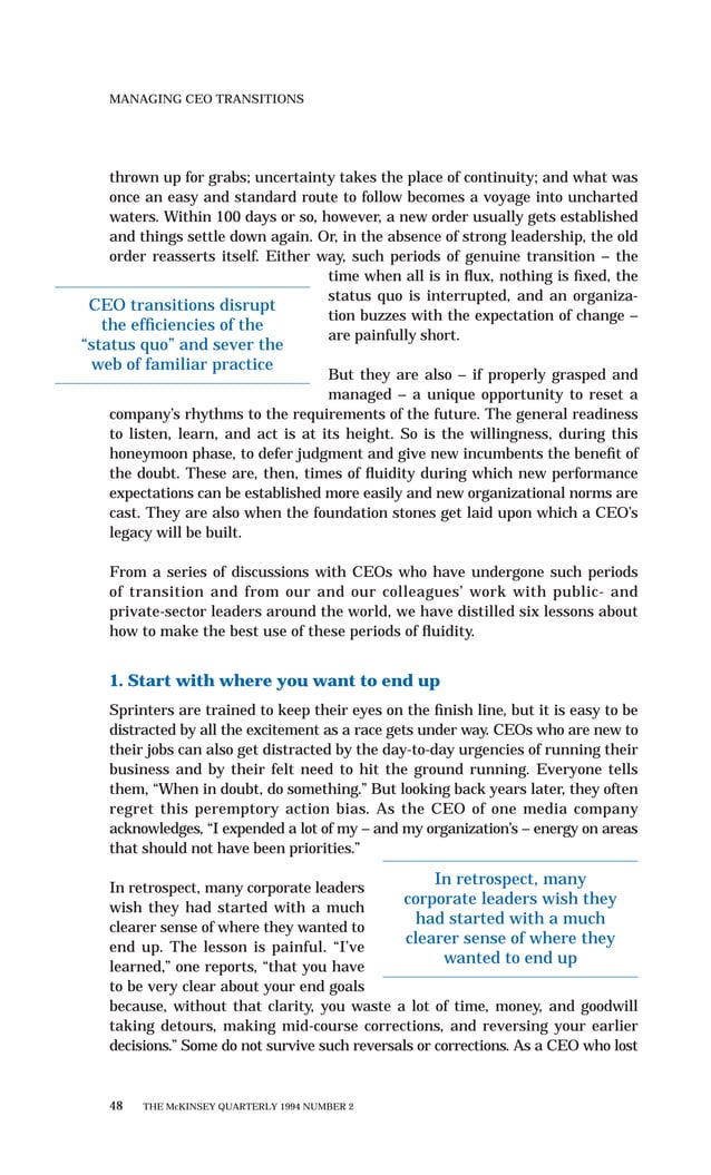 Managing CEO transitions | PDF