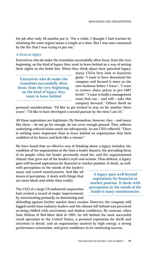 Managing CEO transitions | PDF