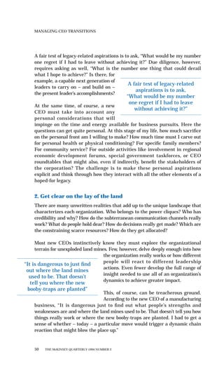 Managing CEO transitions | PDF