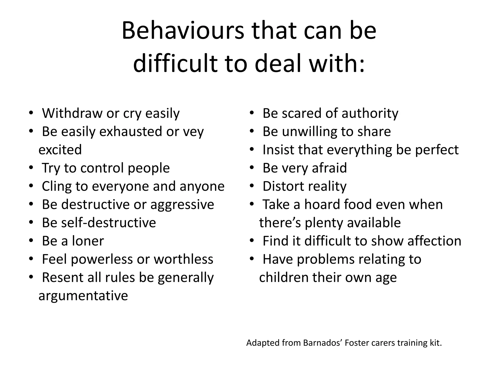 Managing challenging behaviours | PPT Managing challenging behaviours | PPT