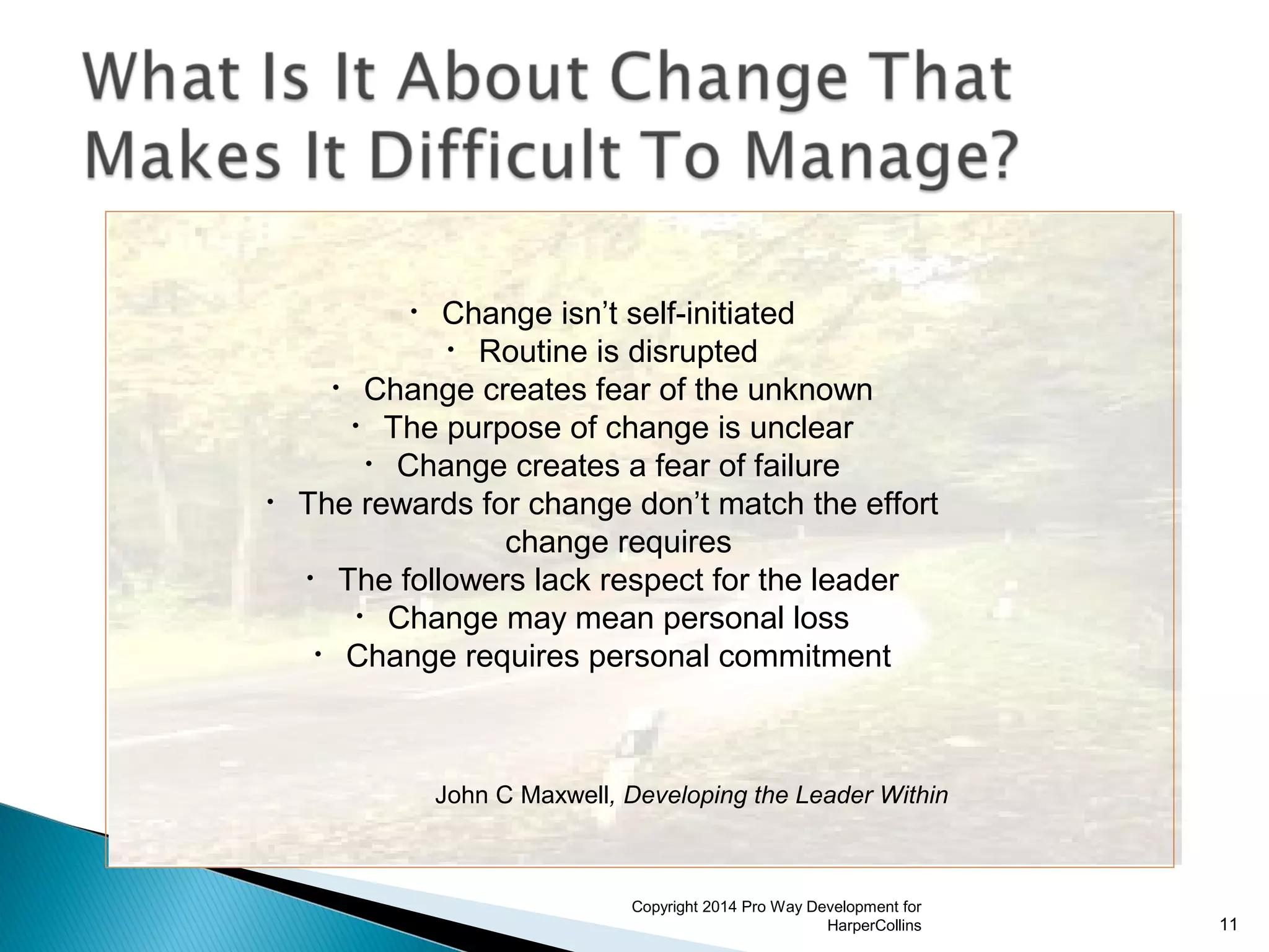 Managing Change in the Workplace | PPT