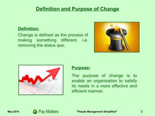 All you need to know about Implementing and Managing Change - "The ...