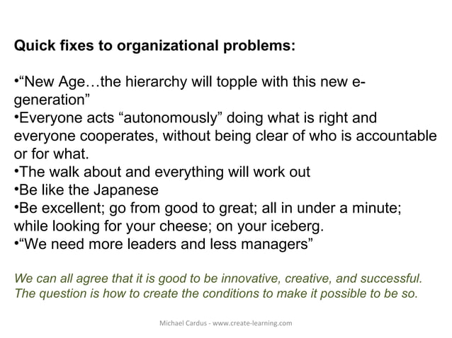 Managing Change and Complexity | PPT | Business | Business and Finance