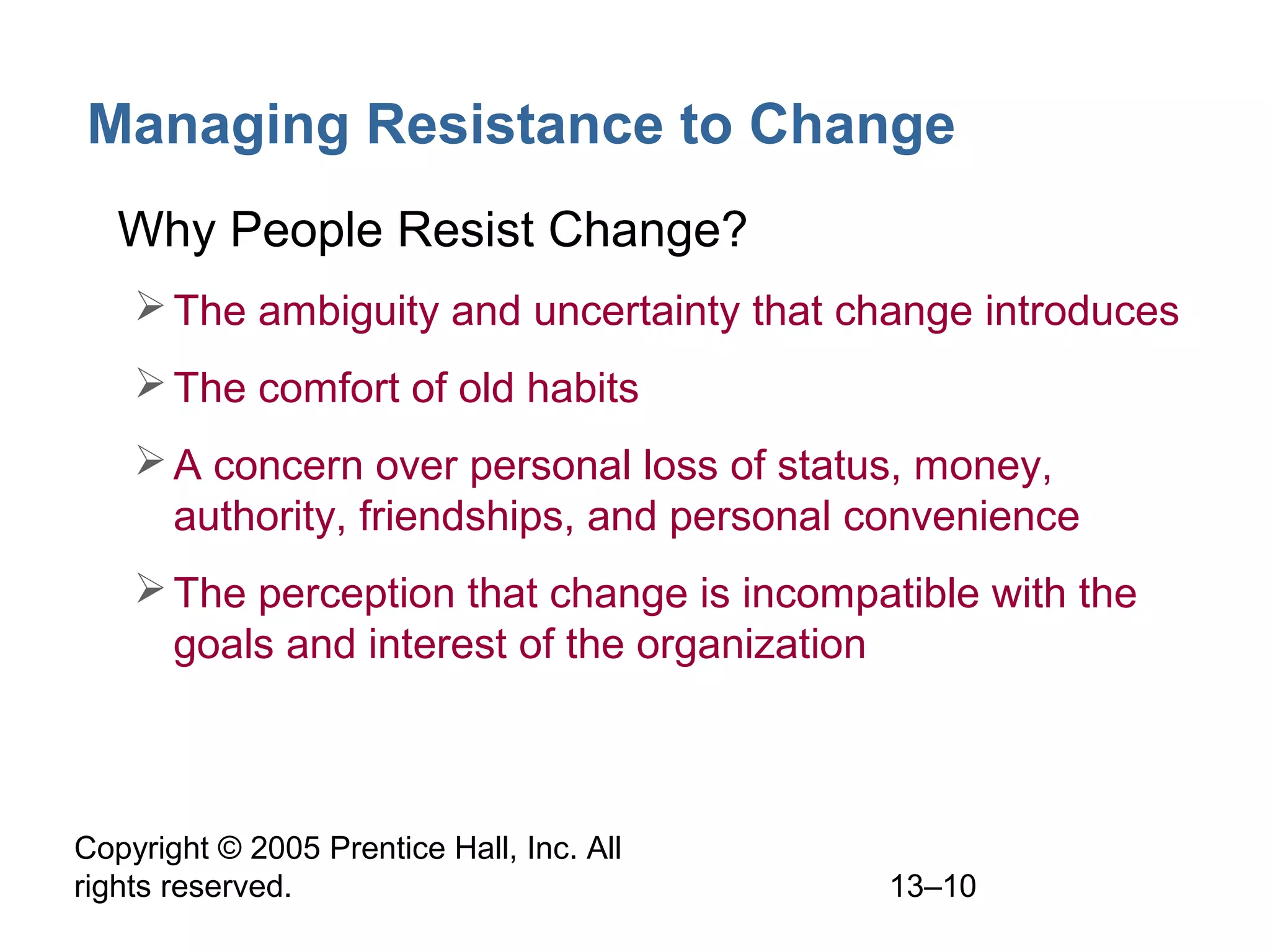 Managing change and innovation | PPT