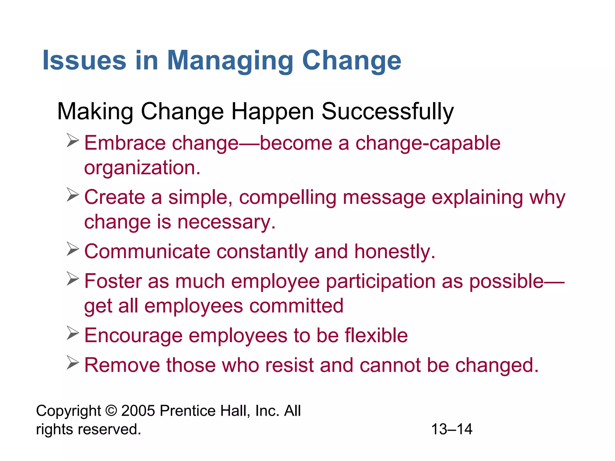 Managing change and innovation | PPT