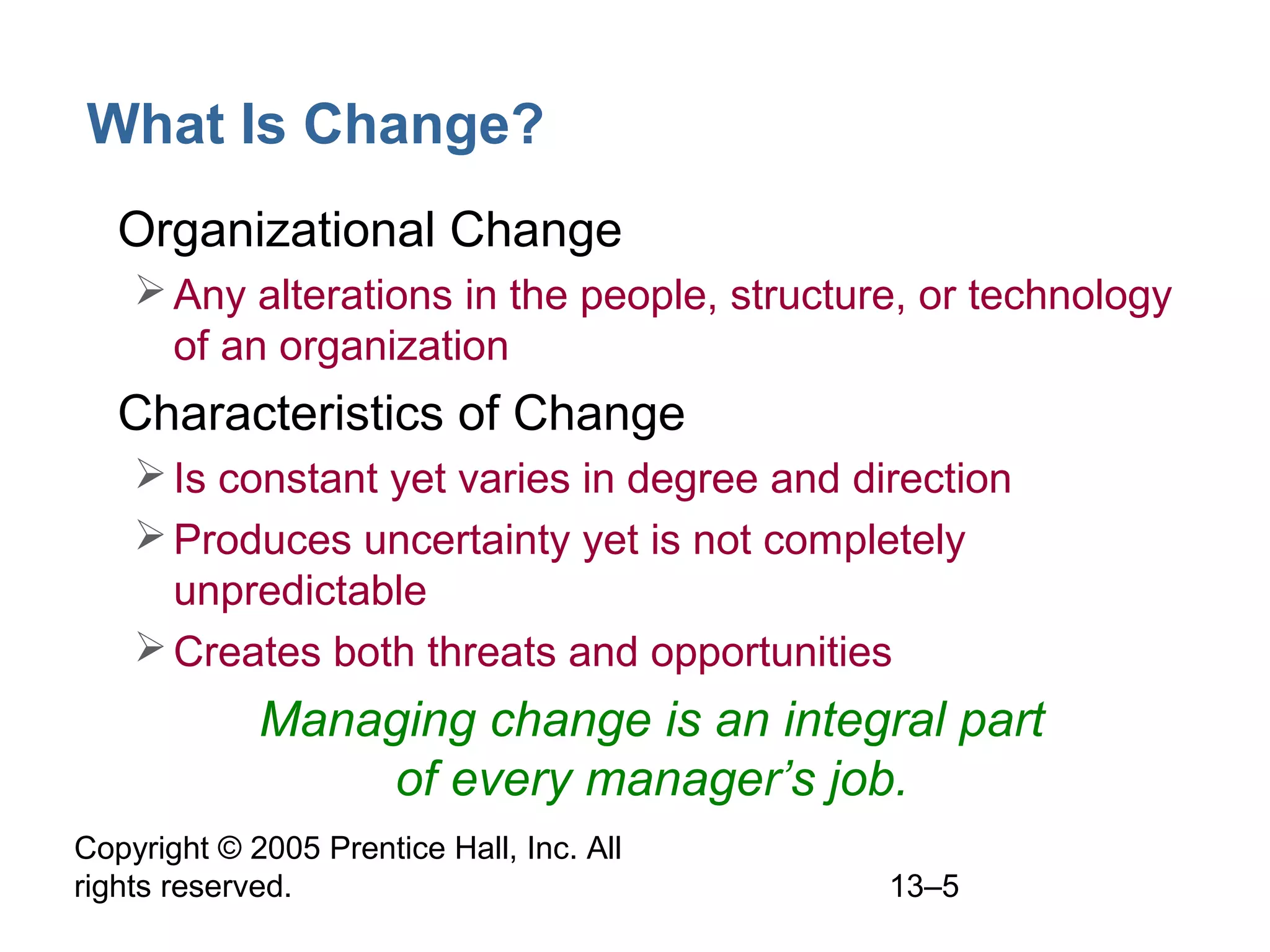 Managing change and innovation | PPT