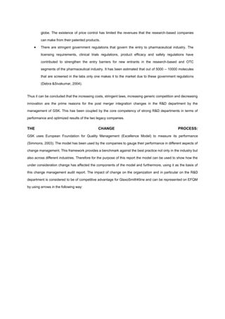 Managing change at glaxo smithkline | PDF