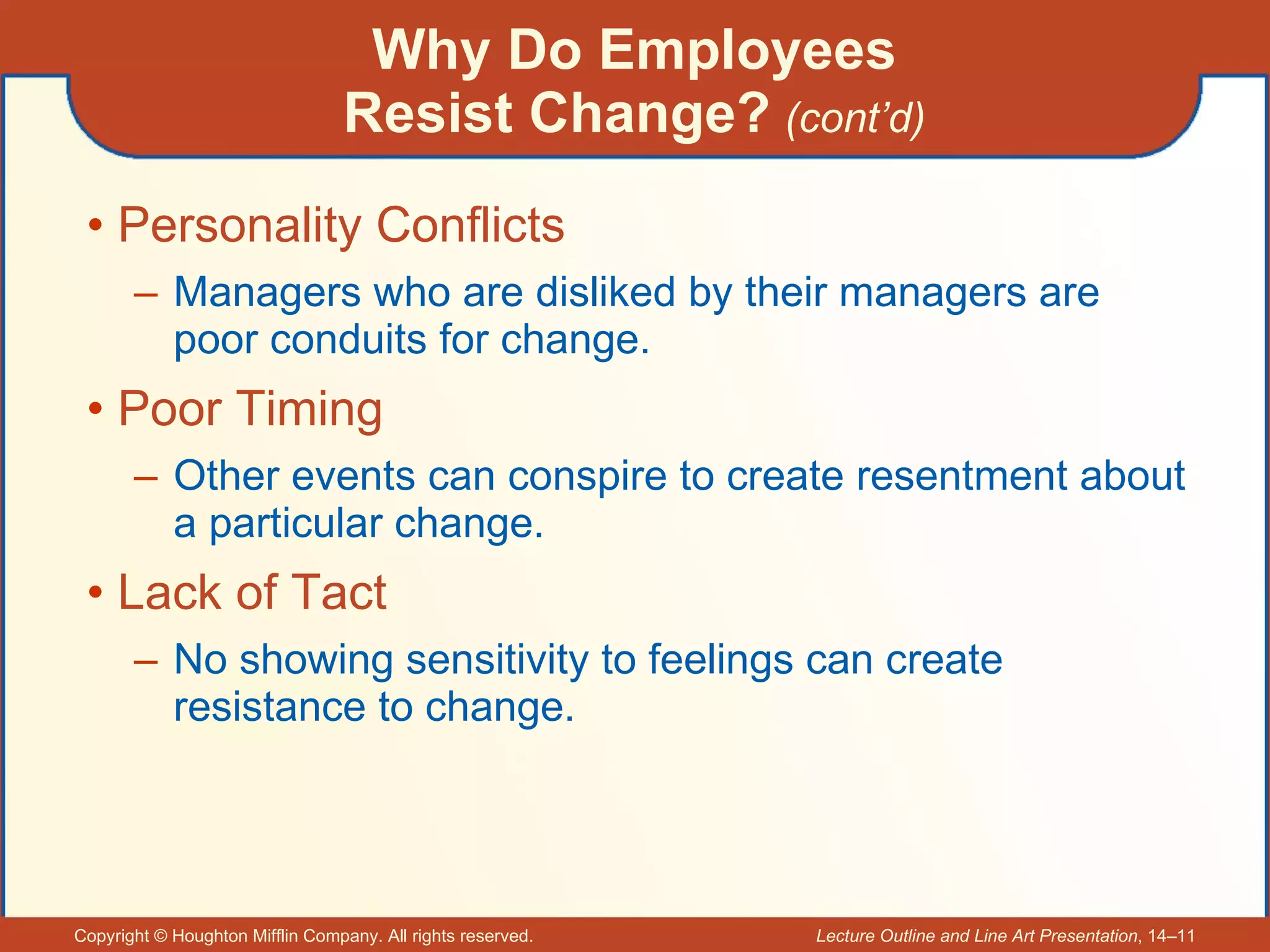 Managing Change & Conflict | PPT
