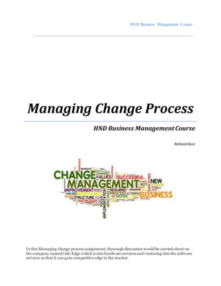 Managing Change Process | PDF
