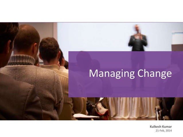 Managing change slide | PPTX