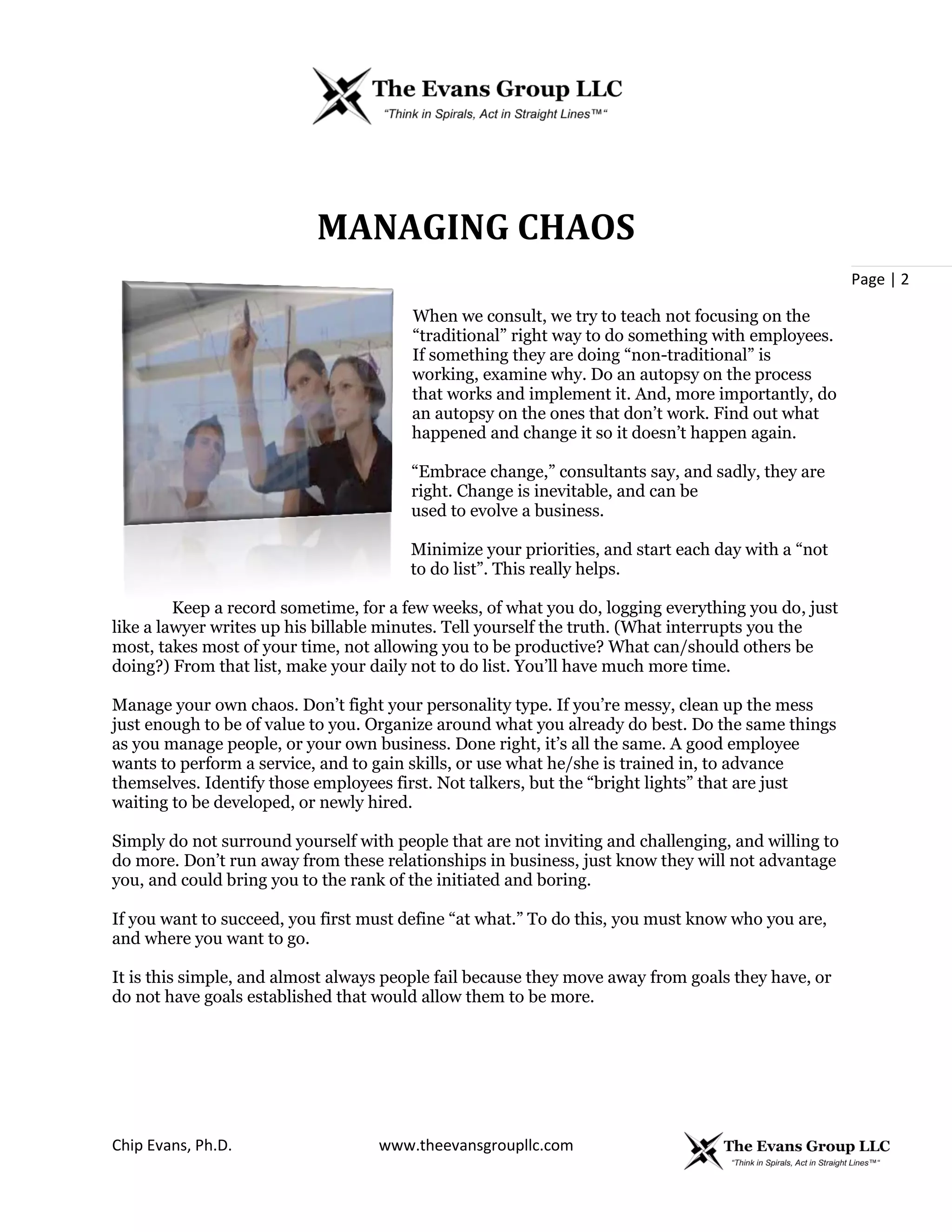 Managing Chaos | PDF