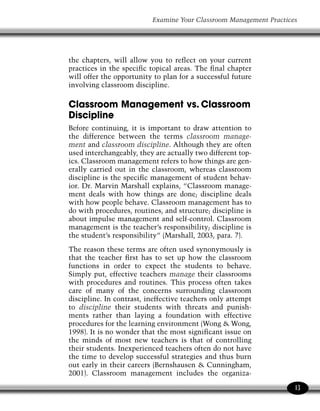 Managing classroom behavior and discipline jim walters et all | PDF