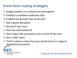 Managing Classroom Behaviour | PPTX