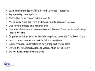 Managing Classroom Behaviour | PPTX