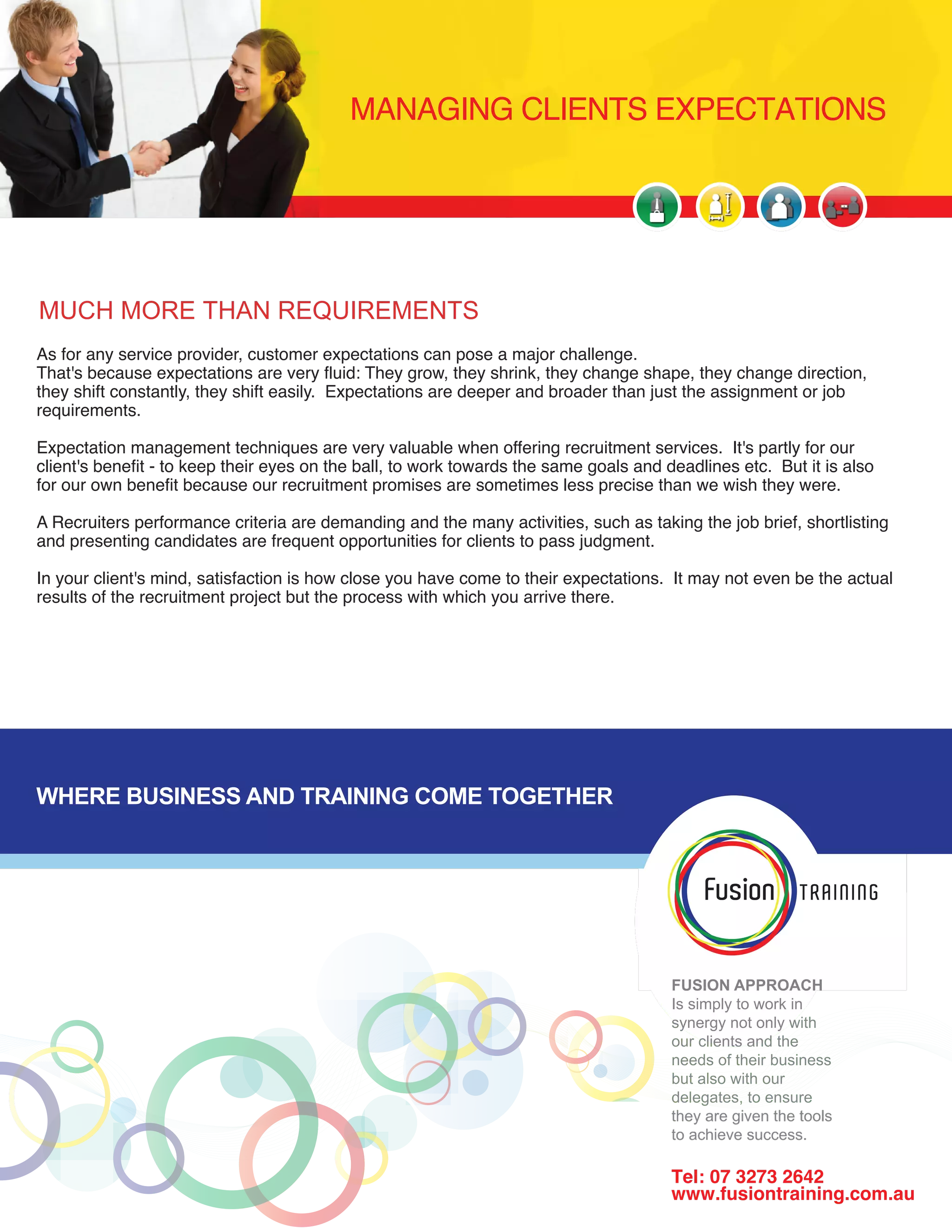 Managing clients expectations | PDF | Business | Business and Finance