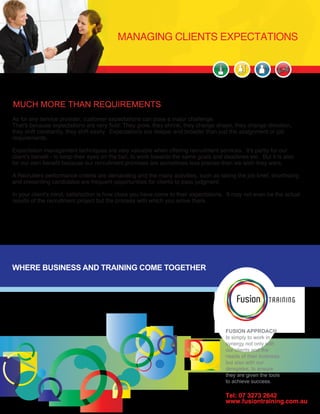 Managing clients expectations | PDF | Business | Business and Finance