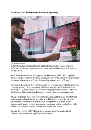 Managing Cloud Infrastructure for Dynamic Software Engineering ...