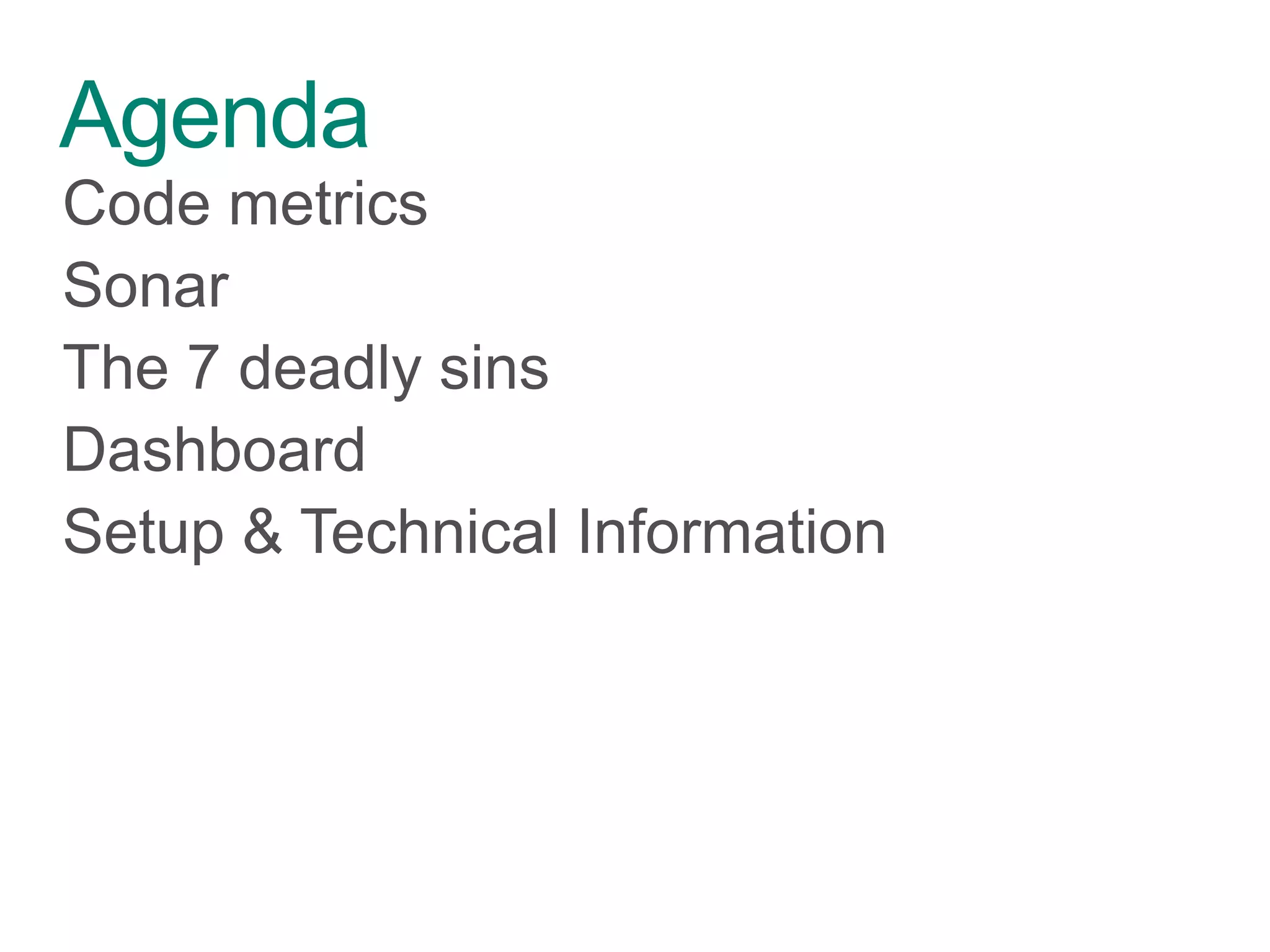 Managing code quality with SonarQube | PPT