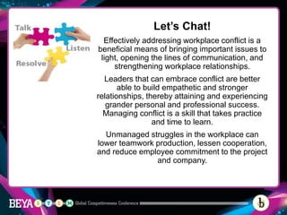 Managing Combat: Turning Conflict into Collaboration | PPT